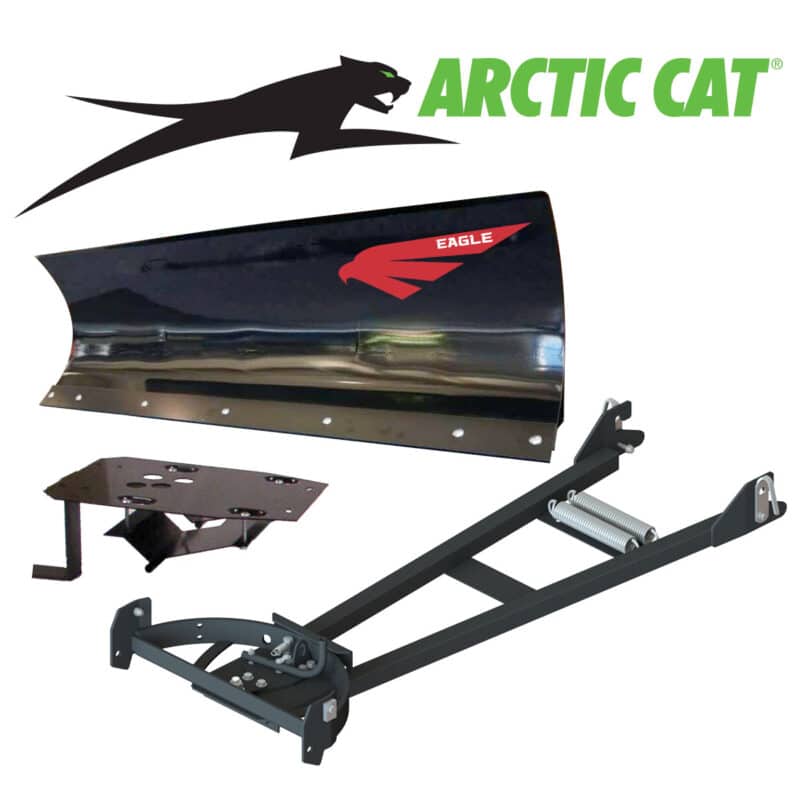 Eagle Snow Plow 60" ATV Steel Front-Mount Complete Plow System for 500 ...